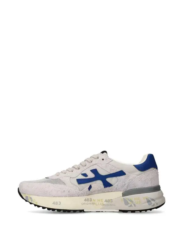 Premiata Mick Panelled Lace-up Sneakers - Neutrals