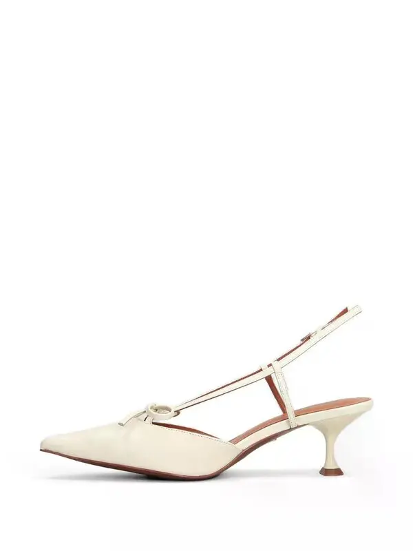 Lola Cruz Audrey Bow-detail Slingback Pumps