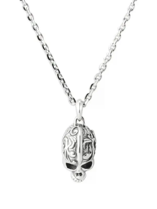 Emanuele Bicocchi Large Skull Necklace - Silver