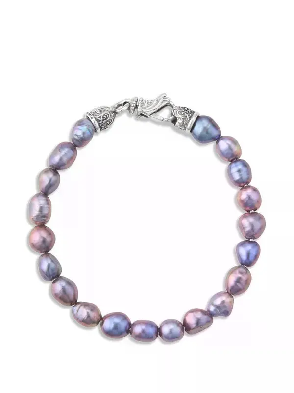 Emanuele Bicocchi Baroque Pearl Bracelet - Silver