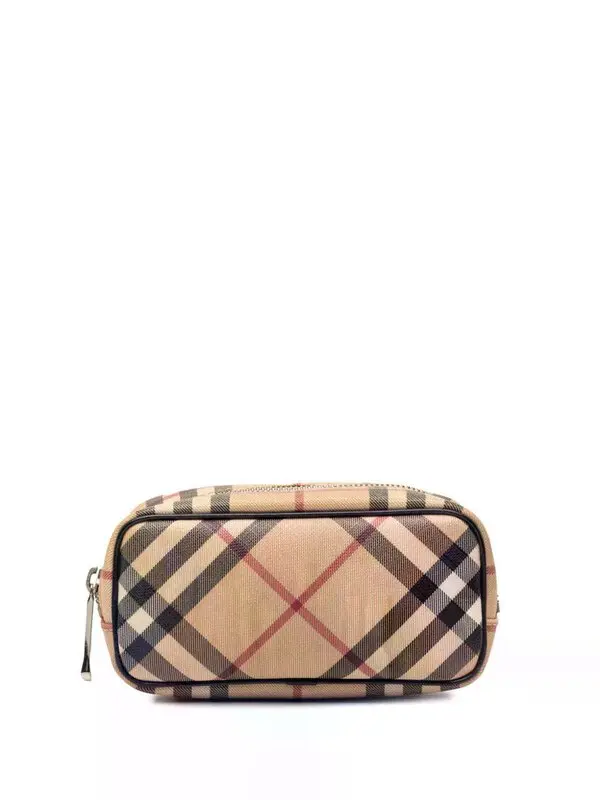 Burberry Nova Check Coated Canvas Pouch