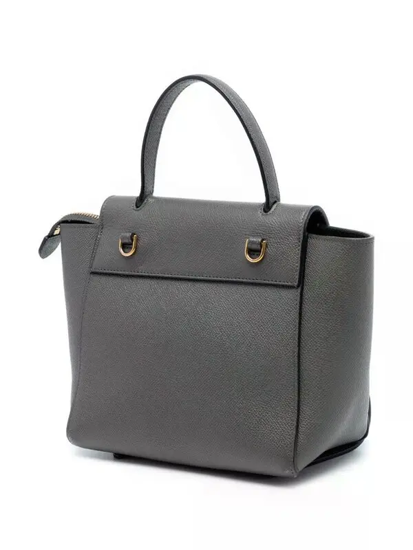 Celine 2020 Nano Grained Calfskin Belt Bag Satchel - Grey