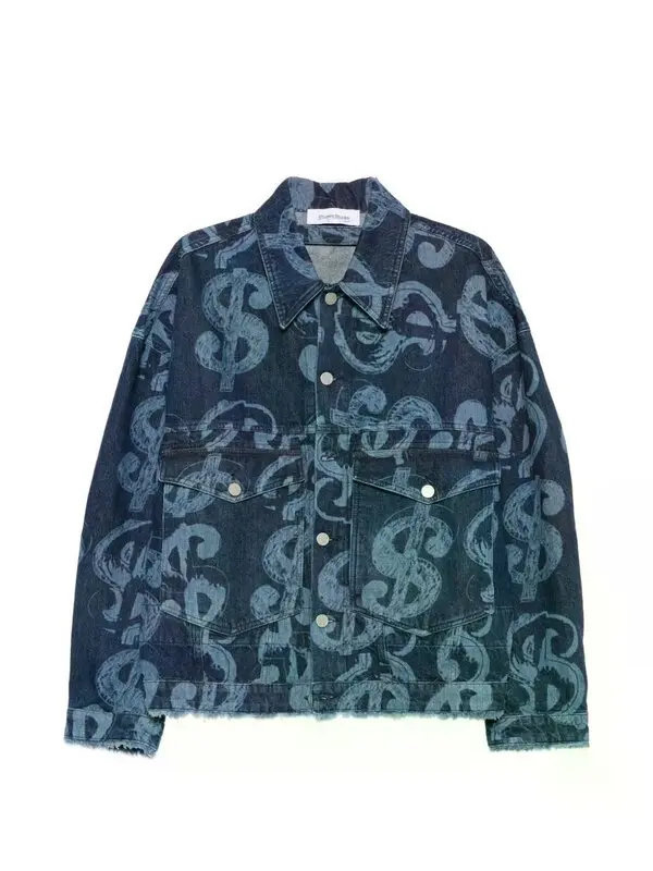 Études Studio Dollar Print Denim Jacket - Blue
