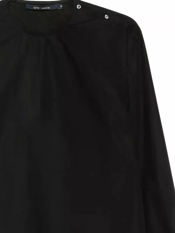Sofie D'hoore Button-shoulder Long-sleeve Blouse