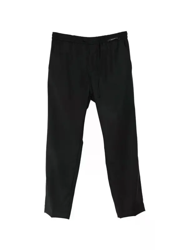 MICHAEL COAL Mc Adam Drawstring Waistband Trousers - Black