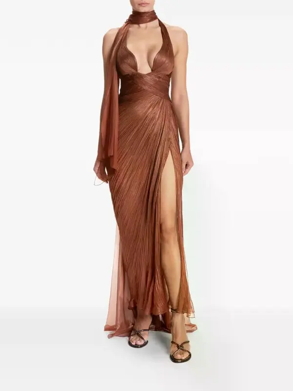 MARIA LUCIA HOHAN Milagros Sleeveless Maxi Dress