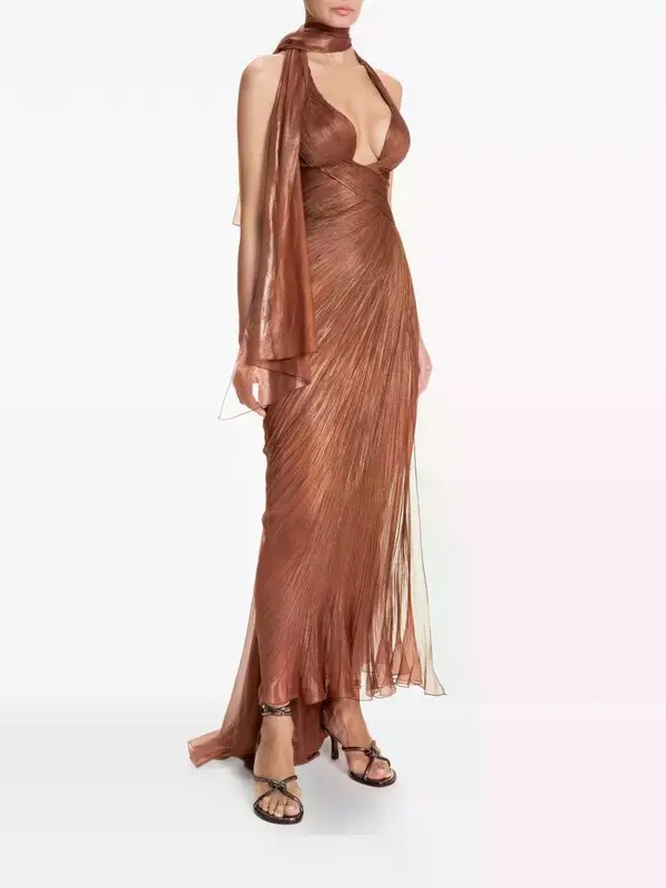 MARIA LUCIA HOHAN Milagros Sleeveless Maxi Dress