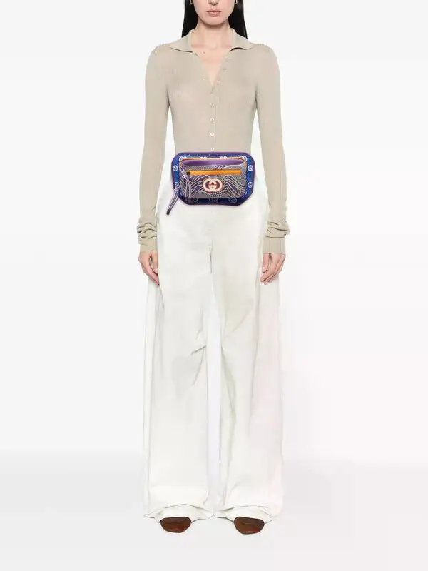 Gucci Gg Nylon And Rubber Belt Bag