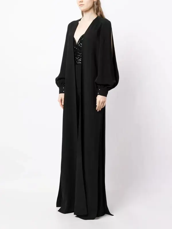 Elie Saab Embellished Jumpsuit With Cape Detail