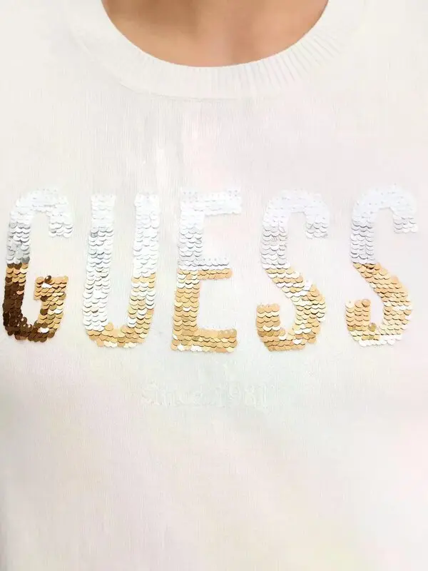 Guess Logo-embellished T-shirt - Neutrals