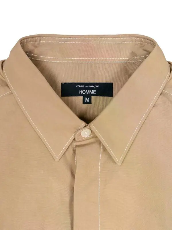 Comme Des Garçons Contrast-stitch Chest-pocket Shirt