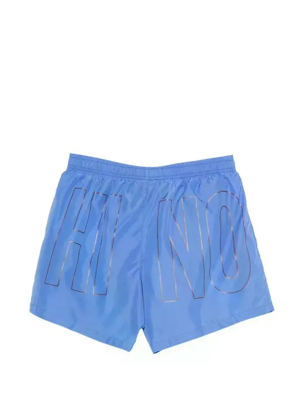Moschino Logo-print Swim Shorts - Blue