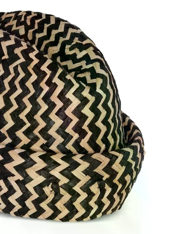 Henrik Vibskov Newspaper Zigzag-woven Hat