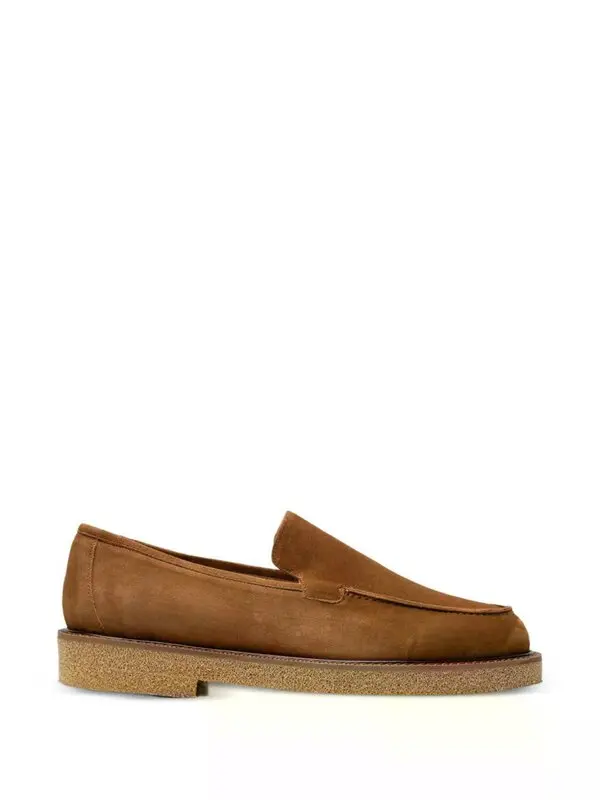 CHUCKIES Round-toe Suede Loafers