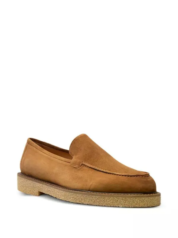 CHUCKIES Round-toe Suede Loafers