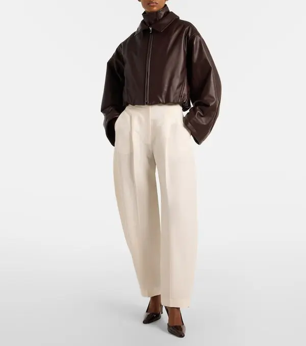 Alaïa Poplin Barrel-leg Trousers
