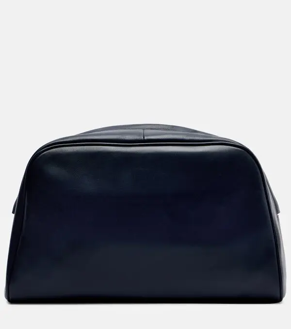 THE ROW Leila Small Leather Clutch - Blue
