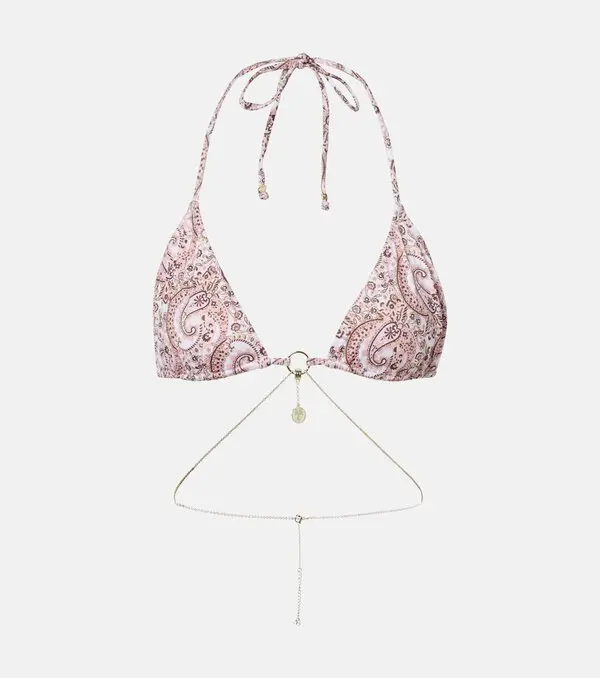 BANANHOT Enzo Paisley Bikini Top - Multicoloured
