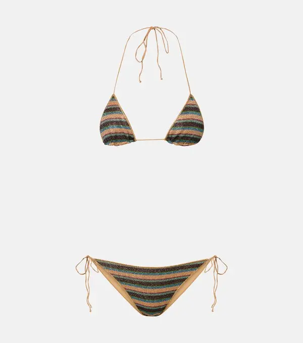 Oseree Lumiere Striped Bikini - Multicoloured