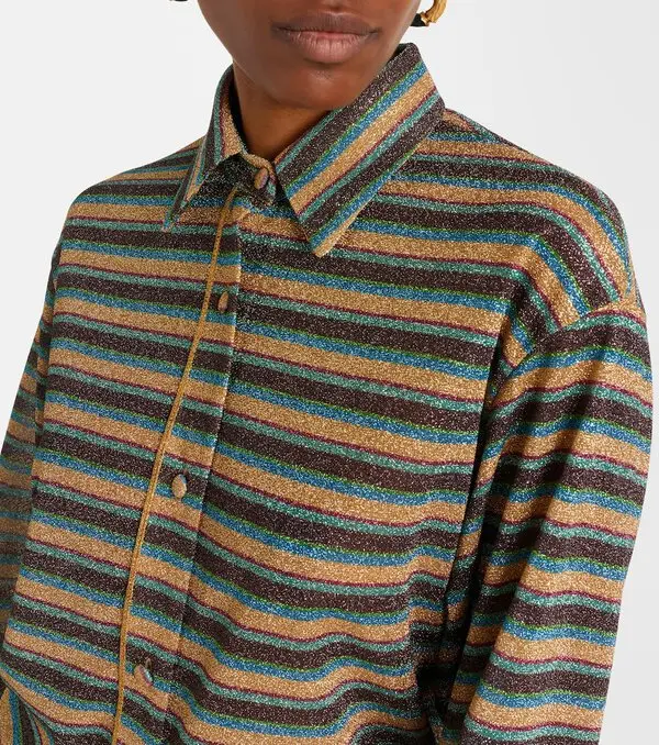 Oseree Lumiere Striped Shirt