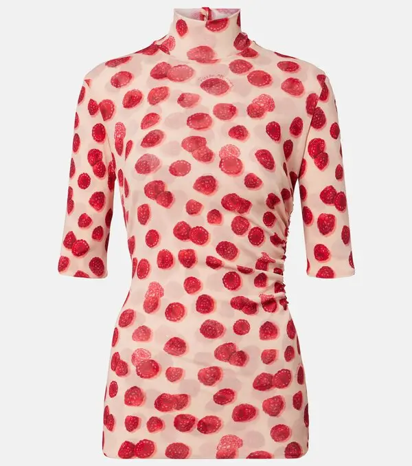 Stella McCartney Printed Mesh T-shirt - Pink