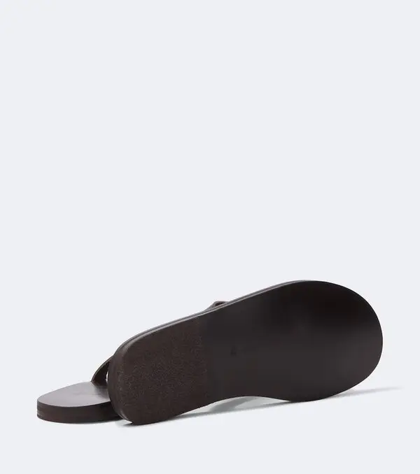 ANCIENT GREEK SANDALS Solon Leather Thong Sandals - Brown