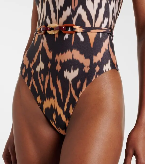 Zimmermann Aster Scoop Printed Swimsuit