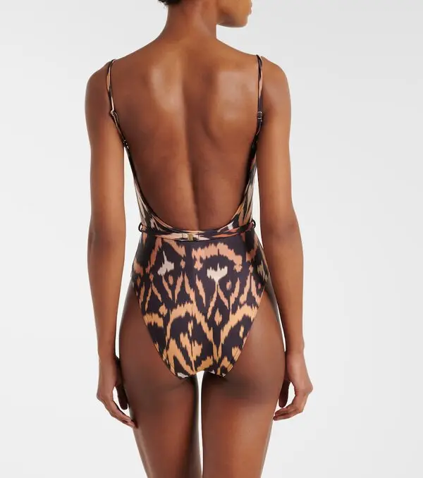 Zimmermann Aster Scoop Printed Swimsuit
