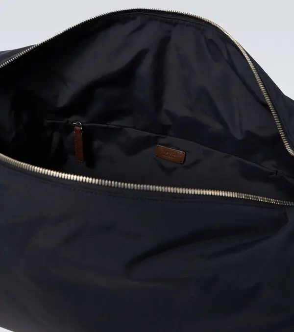 THE ROW Logan Leather-trimmed Crossbody Bag