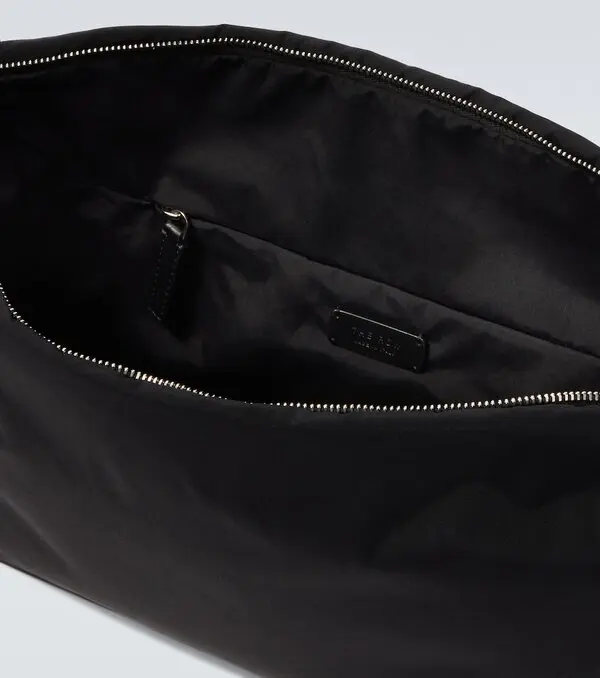 THE ROW Lloyd Leather-trimmed Shoulder Bag