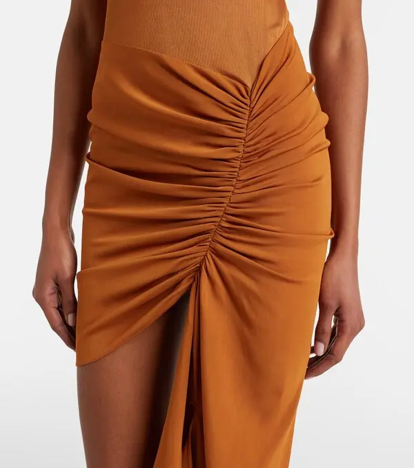 Christopher Esber Fusion Ruched Minidress
