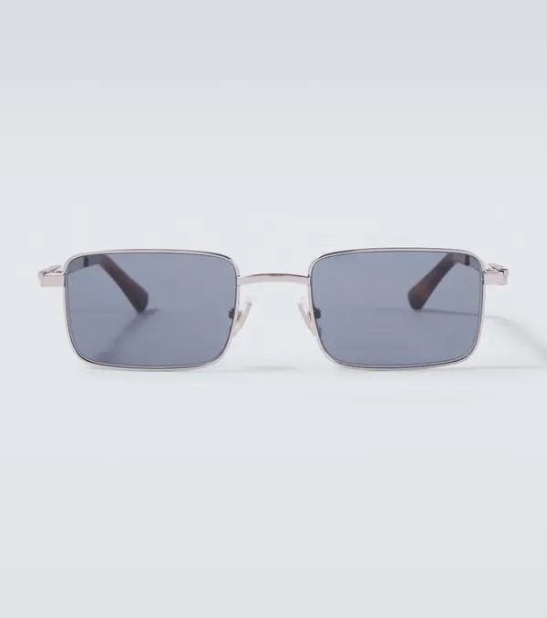 Bottega Veneta Rectangle Sunglasses - Silver