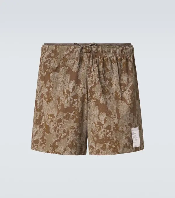 Satisfy Space-o 5 Printed Running Shorts - Green