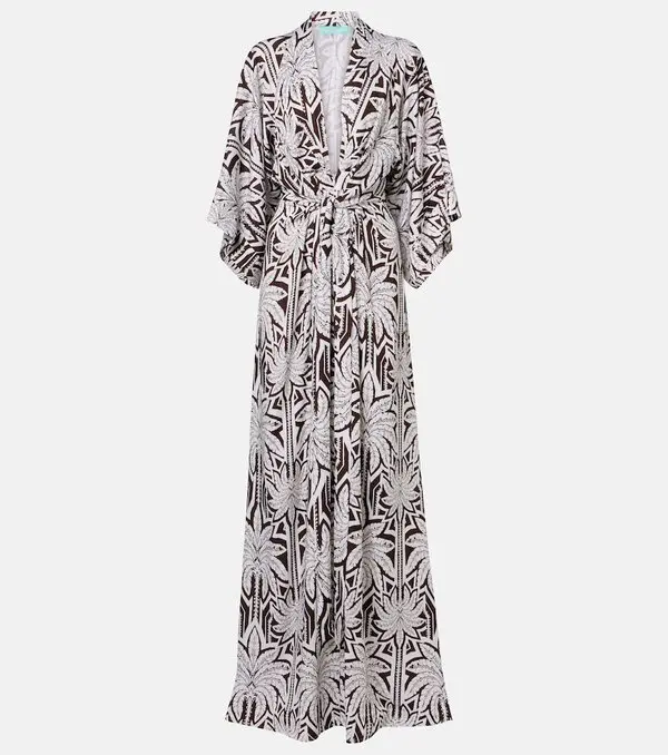 Melissa Odabash Eloise Printed Maxi Dress - Brown