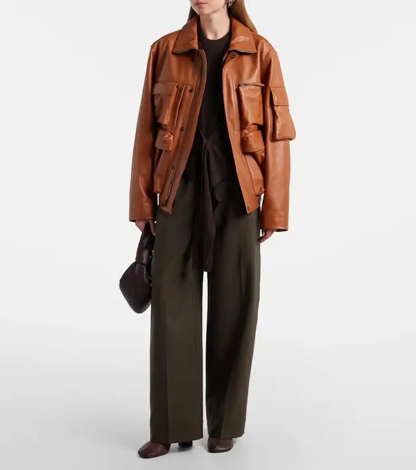 LEMAIRE Leather Blouson Jacket