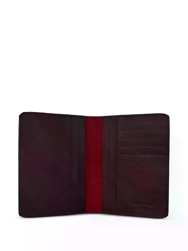 Giorgio Armani Grained Leather Passport Holder