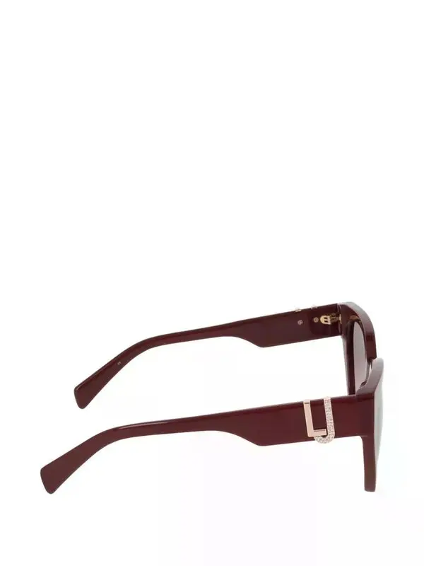 Liu Jo Logo Plaque Cat-eye Sunglasses - Red