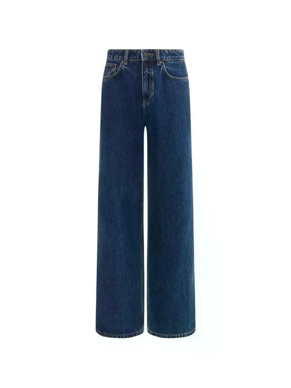 12 STOREEZ 415 Button-fastening Wide-leg Jeans