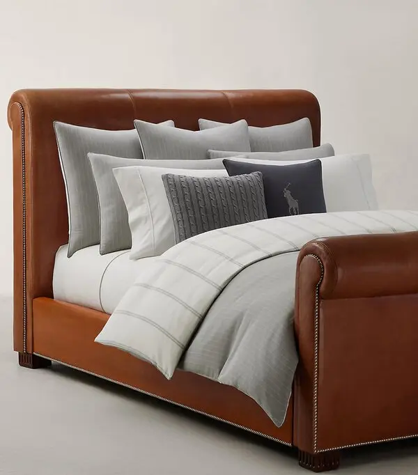 Ralph Lauren Super King Kerrigan Flat Sheet - Grey