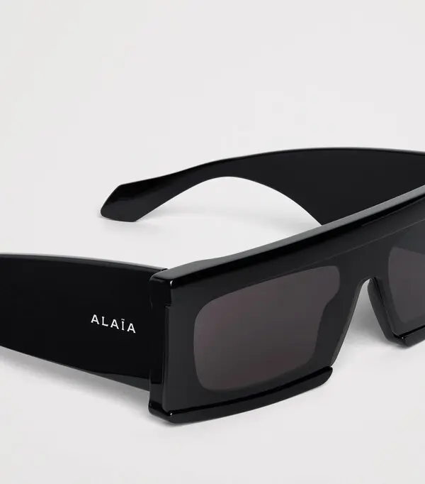 Alaïa Acetate Rectangle Mask 99 Sunglasses