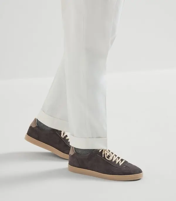 Brunello Cucinelli Suede Low-top Sneakers - Brown