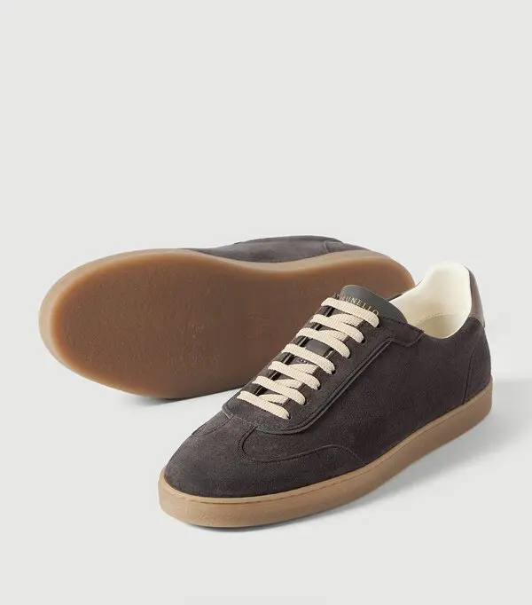 Brunello Cucinelli Suede Low-top Sneakers - Brown