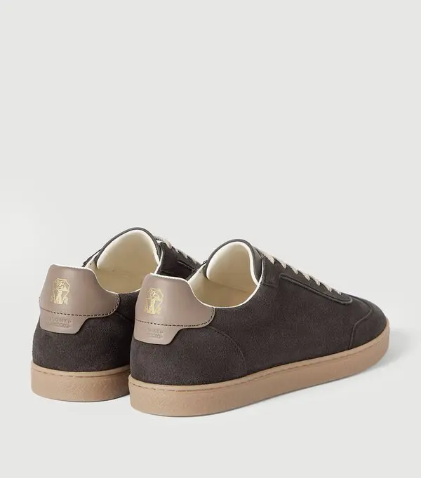 Brunello Cucinelli Suede Low-top Sneakers - Brown