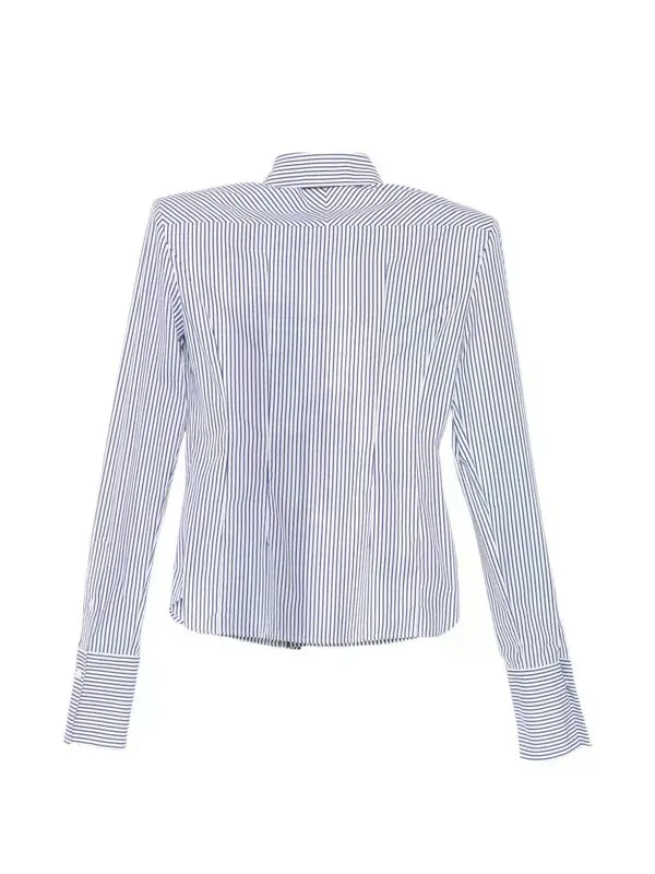 JUUN.J Striped Shoulder Pad Shirt