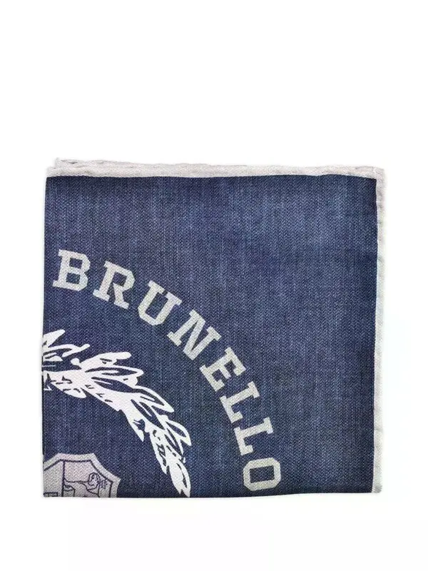 Brunello Cucinelli Monogram-emblem Handkerchief
