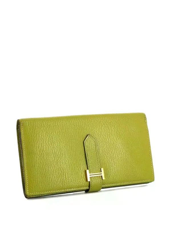 Hermès 2005 Béarn Wallet - Green