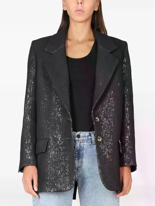 THE MANNEI Embellished Single-breasted Coat
