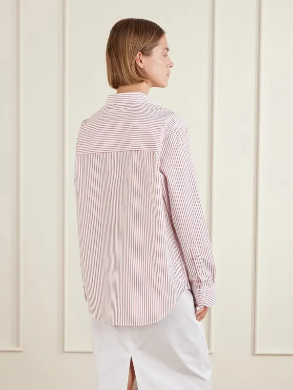 RÓHE Striped Cotton-poplin Shirt