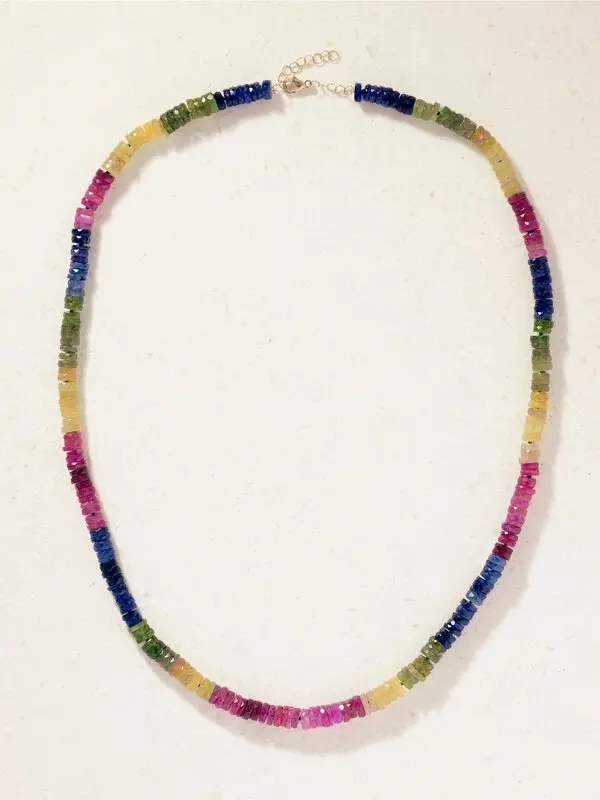 Jia Jia 14 Karat Gold Sapphire Necklace - Multi