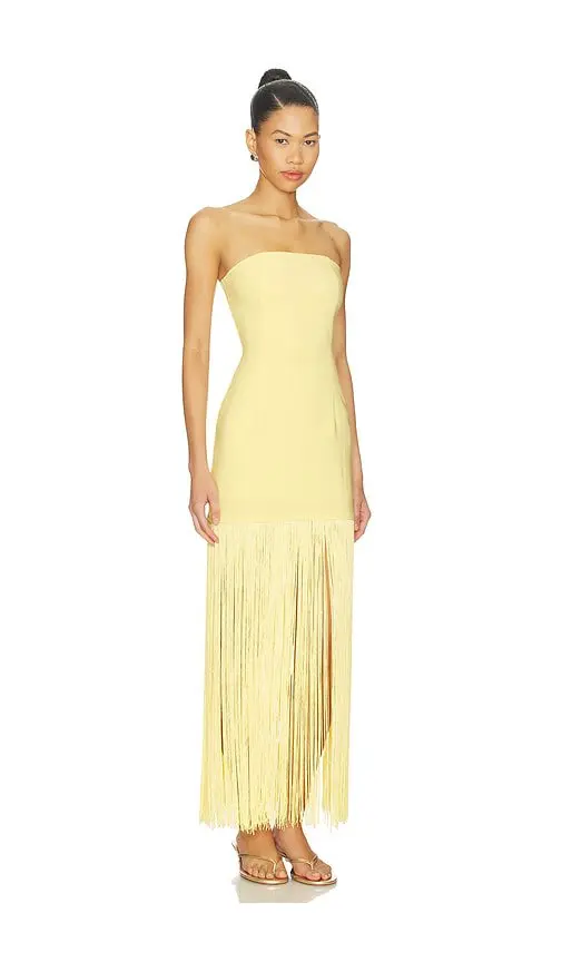 MORE TO COME Marissa Fringe Dress - Yellow